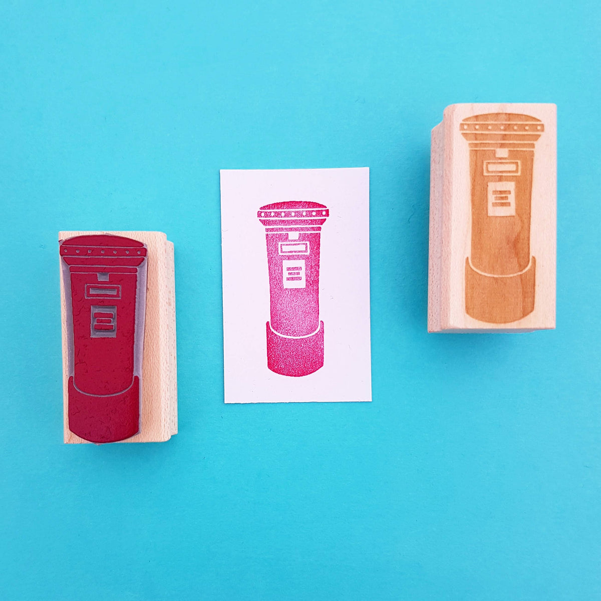 British Post Box Rubber Stamp – Little Craft Place
