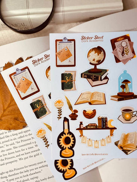 Dark Academia Sticker Sheet