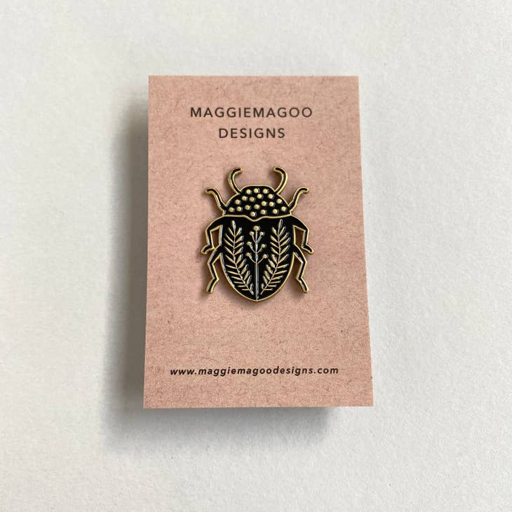 Beetle Enamel Pin Badge – Little Craft Place