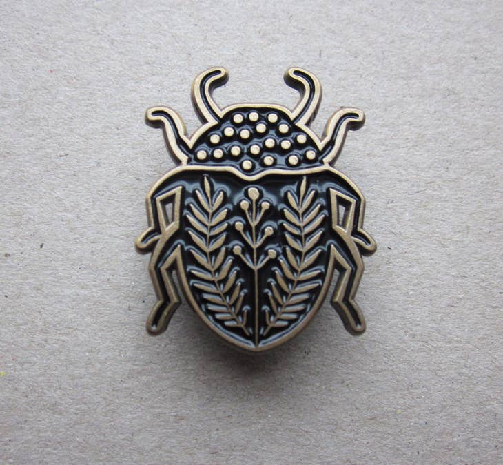 Beetle Enamel Pin Badge – Little Craft Place