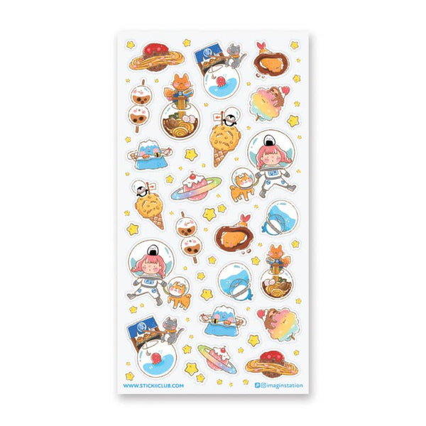 Foodie Explorers Sticker Sheet