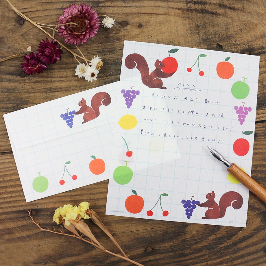 Fruits Letter Set Writing Papers & Envelopes – Little Craft Place