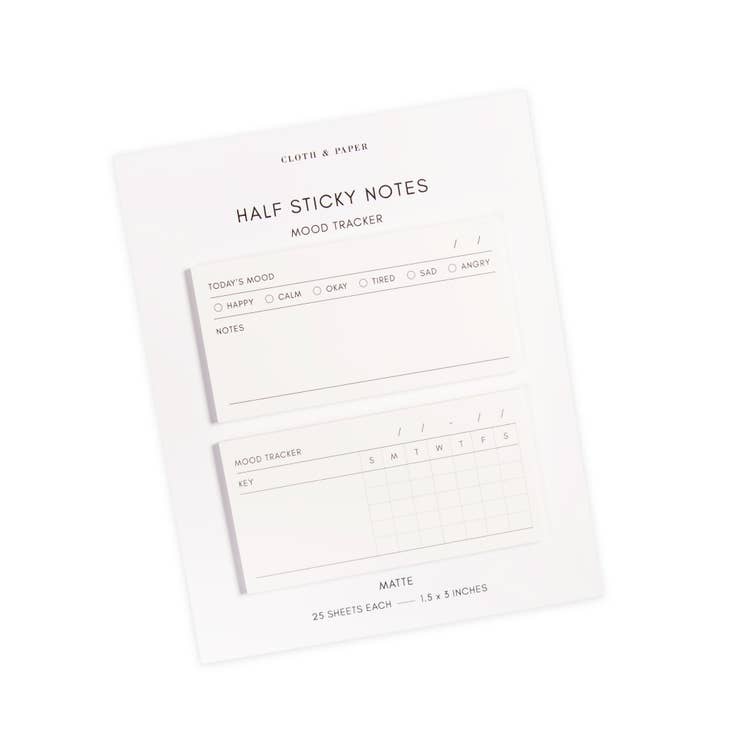 Half Sticky Notes | Mood Tracker – Little Craft Place