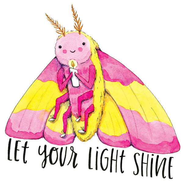 Light Shine Moth Sticker