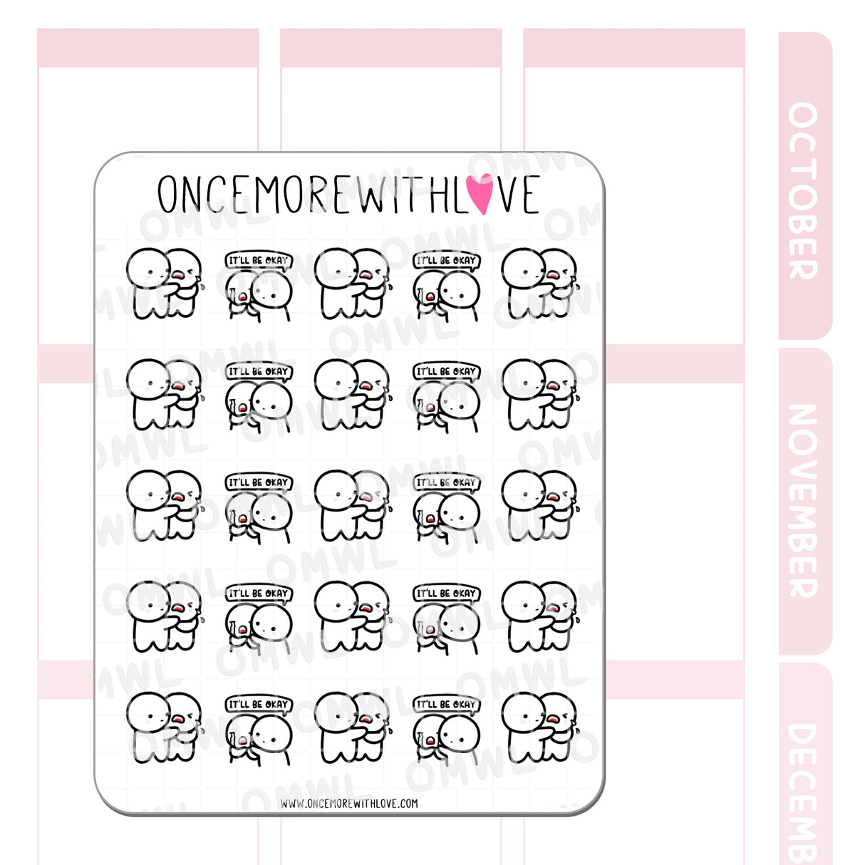 M1066 Comforting Sticker – Little Craft Place