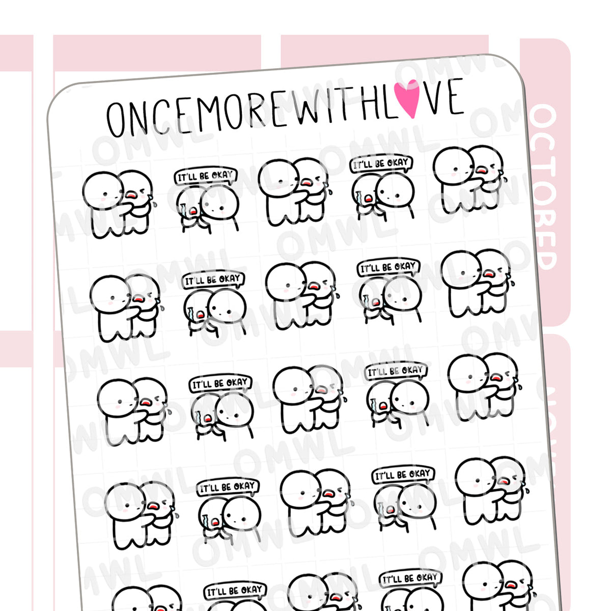 M1066 Comforting Sticker – Little Craft Place