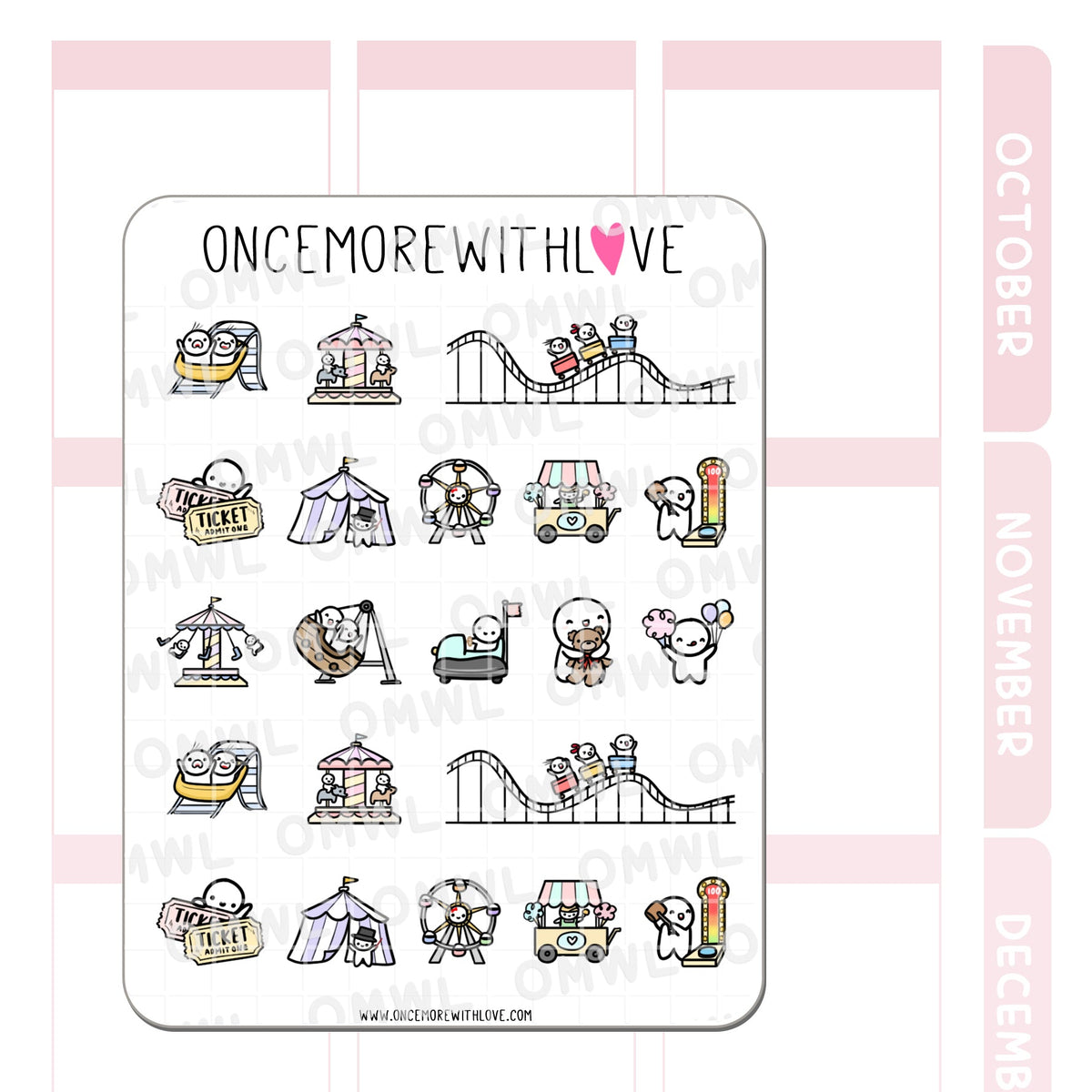 Carnival Fair Sticker – Little Craft Place