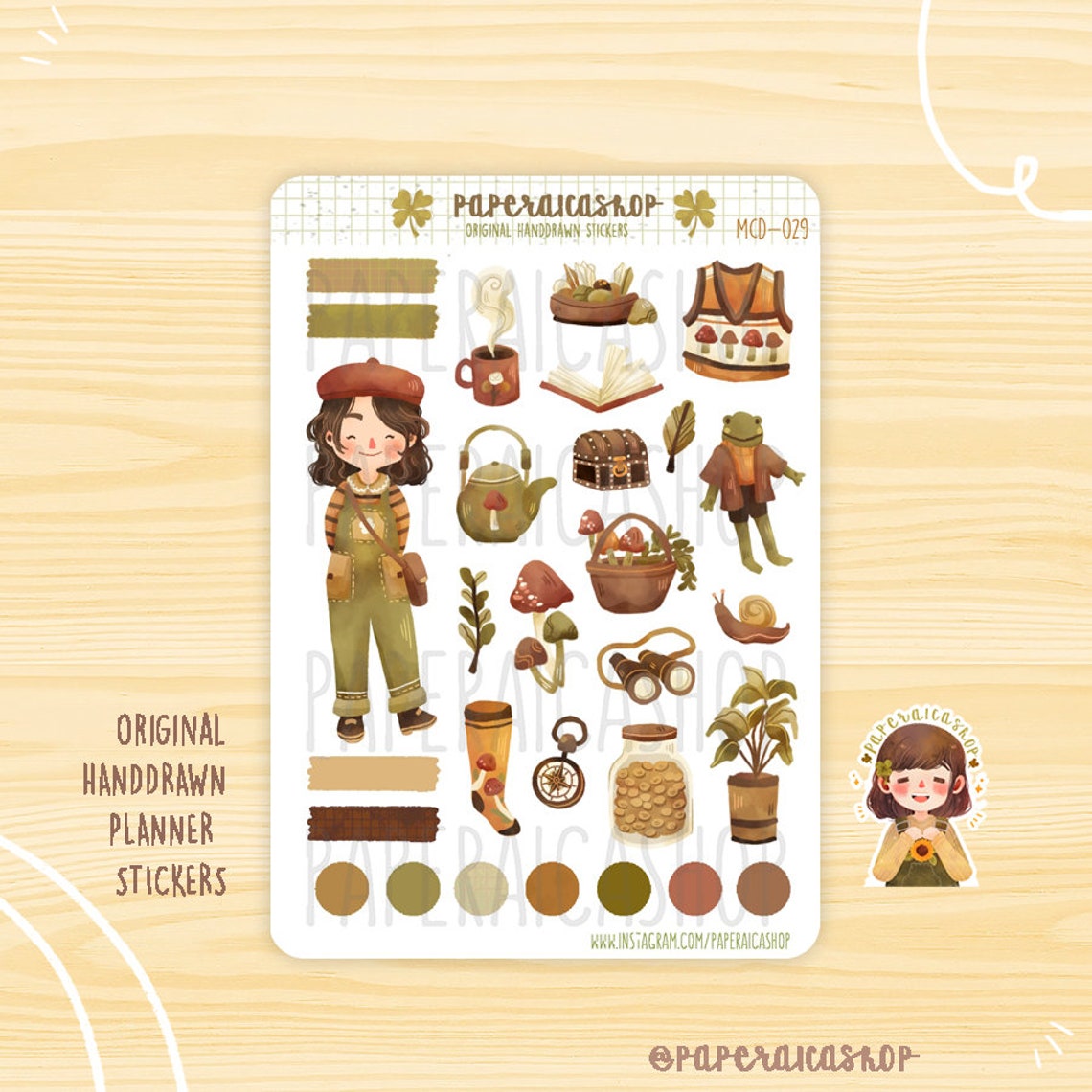 PaperaicaShop Cute Goblin Girl Sticker – Little Craft Place