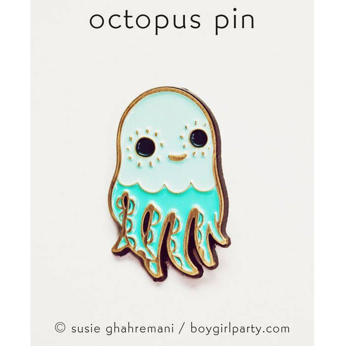 Octopus Enamel Pin