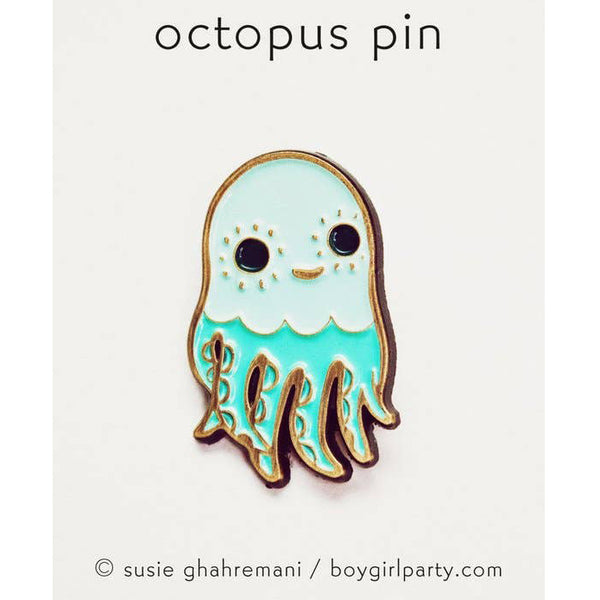 Octopus Enamel Pin