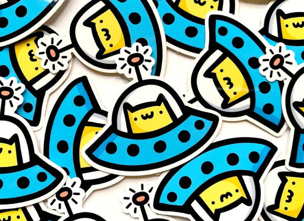 Space Cat Mini Sticker
