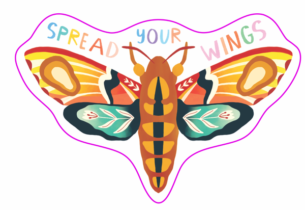 Spread Your Wings Vinyl Sticker