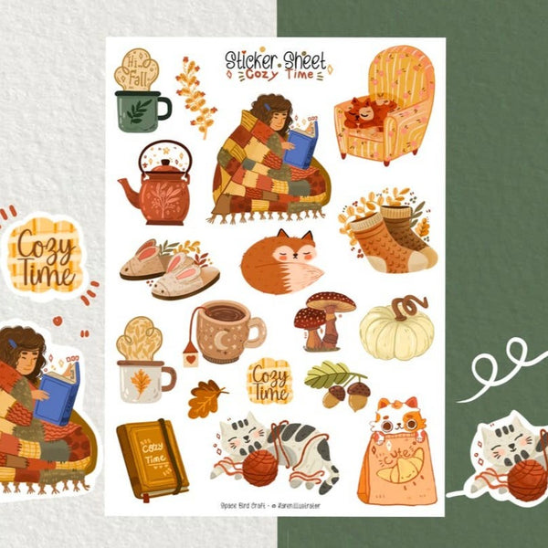 Cozy Time Sticker Sheet
