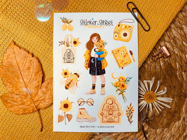 Sunflower Sticker Sheet