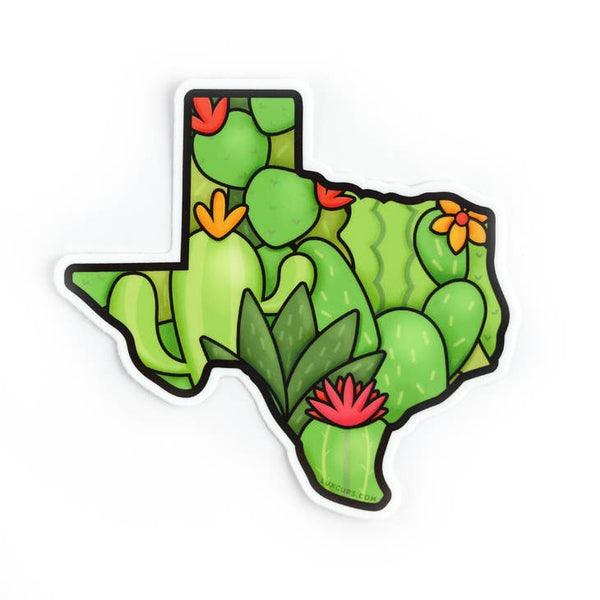 Texas Cacti Sticker