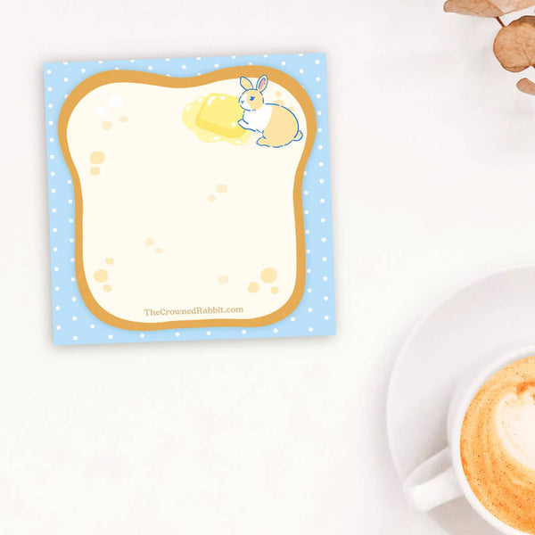 Toast Bunny Memo Pad