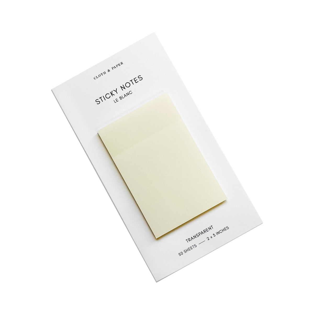 Transparent Rectangular Sticky Notes | Le Blanc | 2x3 – Little Craft Place