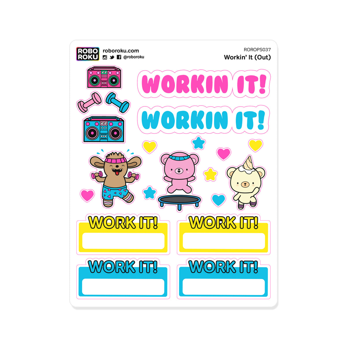 Workin' It (OUT) Planner Stickers – Little Craft Place