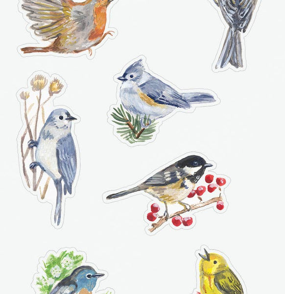 Wild Birds Vinyl Sticker sheets